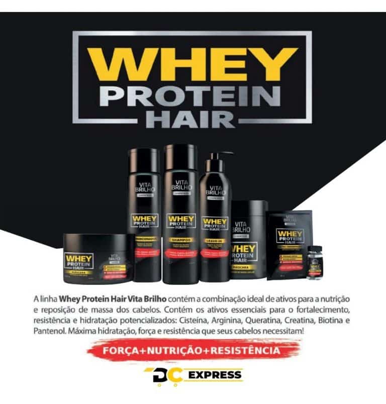 Shampoo Fortificação Nutrição Whey Protein Vitabrilho 300ml – Meu Drop ...